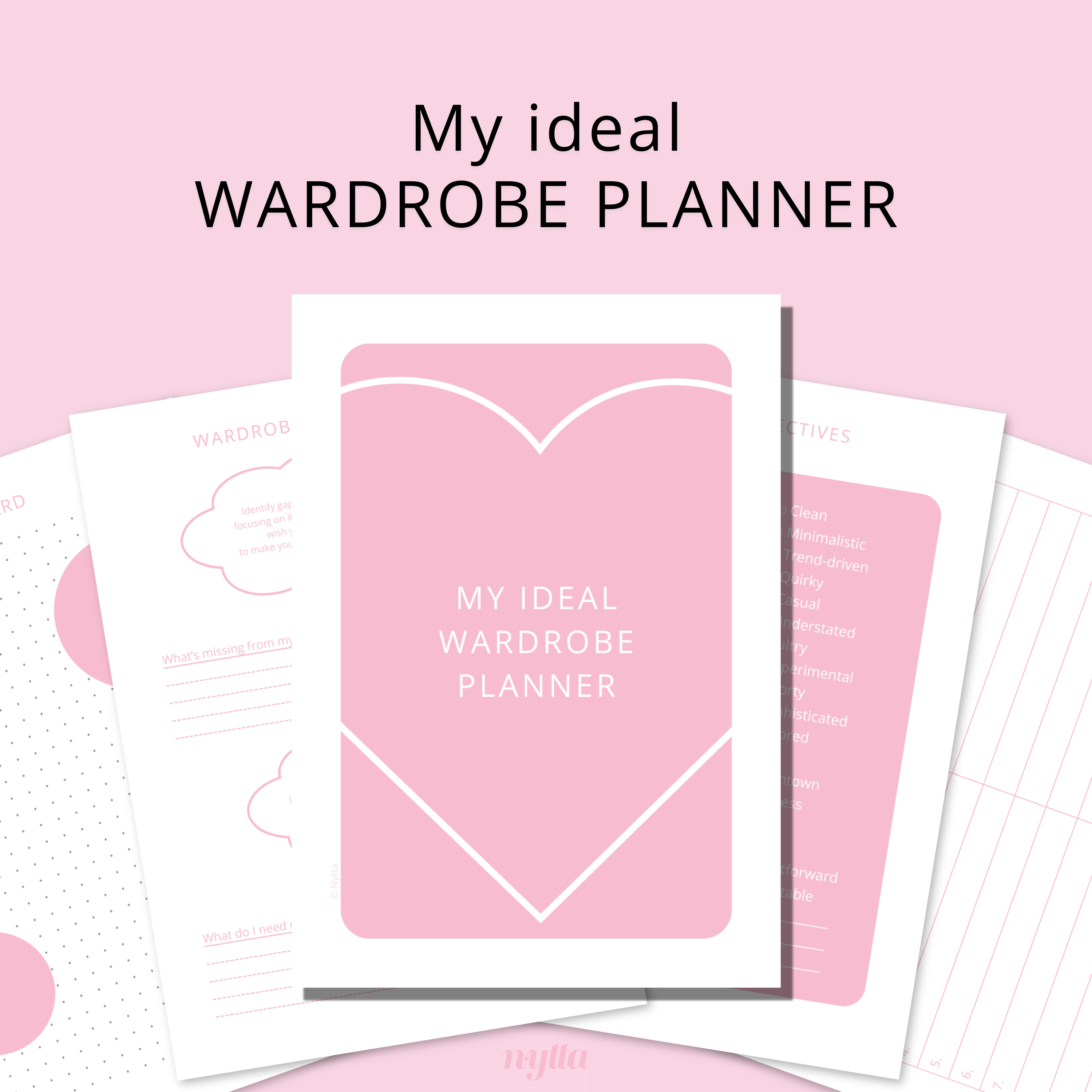 My Ideal Wardrobe Planner | Printable & Fillable PDF - Nytta